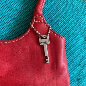 Fossil | Bags | Fossil Red Leather Pursebag | Poshmark